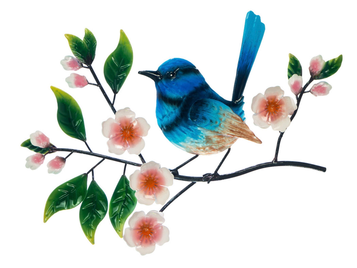 Printed Serene Blue Wren - Metal – Charlie & Chums